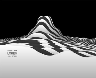 Desert sand landscape isolated on transparent Vector Image