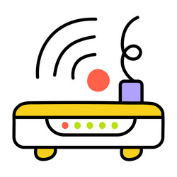 Internet modem Royalty Free Vector Image - VectorStock