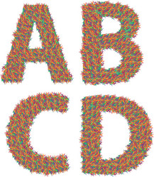 Font Abcd Text Alphabet Vector Images (over 560)