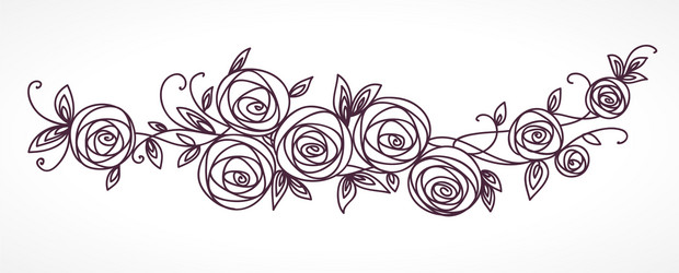Rose Stylized Vector Images (over 5,300)