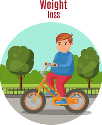 Colorful weight loss infographics Royalty Free Vector Image