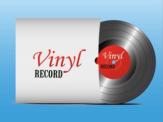 Realistic gramophone or vinyl record audio Vector Image