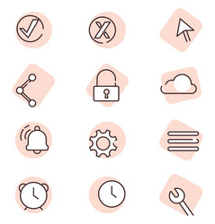 Ui phone on white background Royalty Free Vector Image