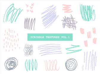 Scribble textures collection Royalty Free Vector Image