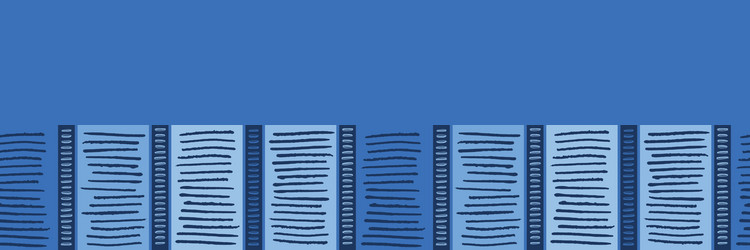 Abstract graphic doodle texture seamless border Vector Image