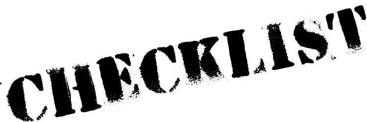 Checklist rubber stamp Royalty Free Vector Image