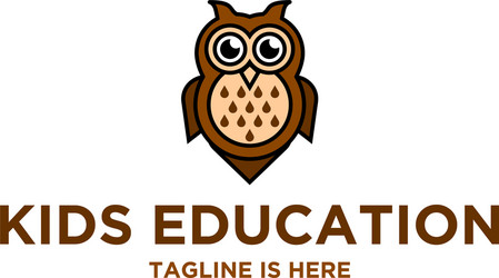 Balloon kids education logo Royalty Free Vector Image