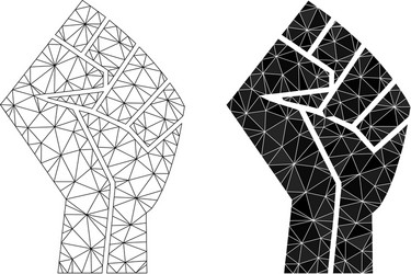 Hierarchy collage of triangles Royalty Free Vector Image