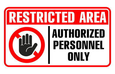 Entry restricted sign no prohibited Royalty Free Vector