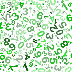 Seamless pattern with numbers Royalty Free Vector Image