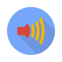 Isolated blue button on white background Vector Image