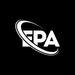 Epa letter logo design in six style polygon Vector Image