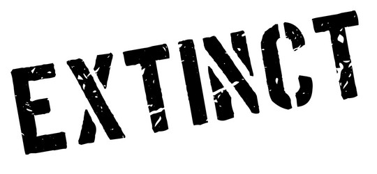 Extinct rubber stamp Royalty Free Vector Image