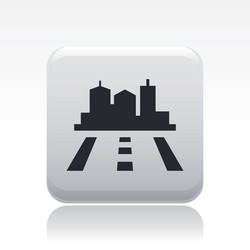 Street and road with footpaths crossroads Vector Image