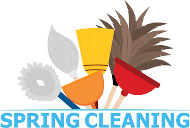 Spring cleaning background Royalty Free Vector Image