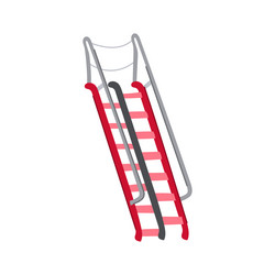 Up step ladder cartoon Royalty Free Vector Image