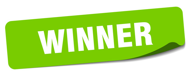 Winner sticker winner label Royalty Free Vector Image