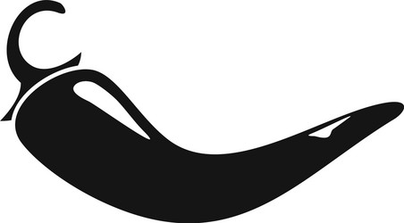 Hot chili pepper icon simple style Royalty Free Vector Image