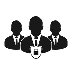 Employee insurance icon flat style eps Royalty Free Vector