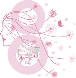 8 march international womens day concept design Vector Image