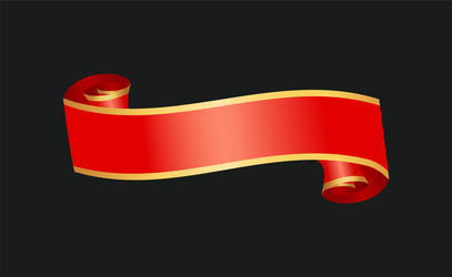 Red ribbon template for design needs Royalty Free Vector