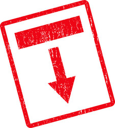 Pull down icon rubber stamp Royalty Free Vector Image