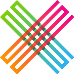 Pixel letter x logo icon design Royalty Free Vector Image