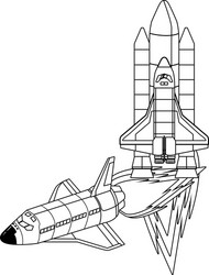 Space exploration and planets cartoon Royalty Free Vector