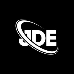 Jde logo letter design Royalty Free Vector Image