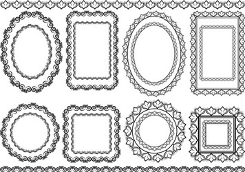 Round frames Royalty Free Vector Image - VectorStock