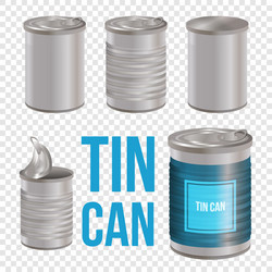 Tin can Royalty Free Vector Image - VectorStock