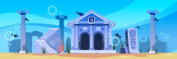 Underwater Ruins Vector Images (over 160)