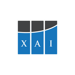 Xai letter technology logo design on white Vector Image