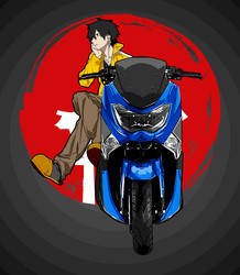 Motorcycle Decal Vector Images (over 760)