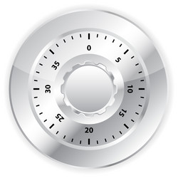 Number combination lock background Royalty Free Vector Image