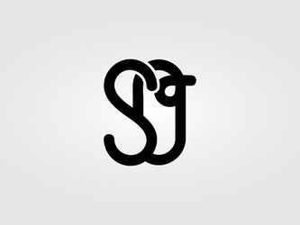 Initial scso letter logo design template monogram Vector Image