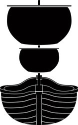 Pirate Ship Front View Vector Images (81)