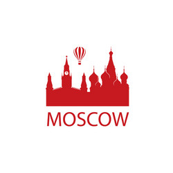 Outline mgu moscow state university moscow Vector Image