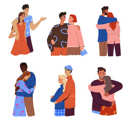 Couples Hugging Vector Images (over 21,000)