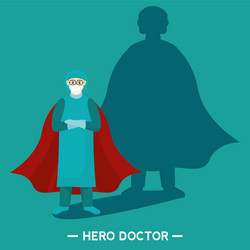 Surgeon hero doctor Royalty Free Vector Image - VectorStock