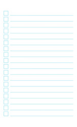Graph paper printable to do list with check boxes Vector Image