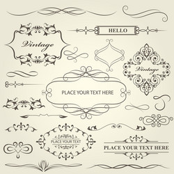 Calligraphy Separators Vector Images (over 1,100)