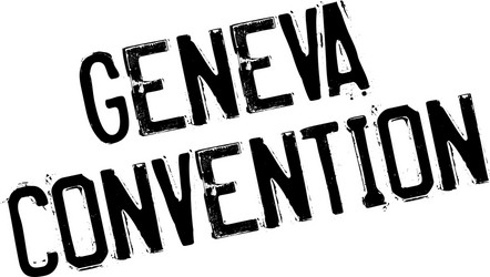 Geneva convention rubber stamp Royalty Free Vector Image