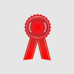 Red award label Royalty Free Vector Image - VectorStock