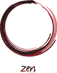 Black enso symbol Royalty Free Vector Image - VectorStock