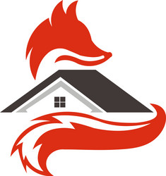 Modern fox logo and emblem Royalty Free Vector Image