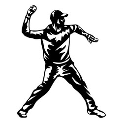 Baseball bat cut-out Royalty Free Vector Image