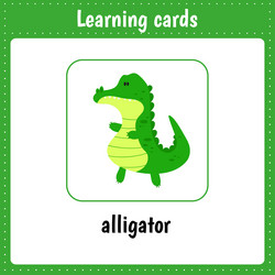 Alligator Flashcard Vector Images (over 110)
