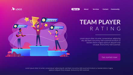 Sports rating system concept Royalty Free Vector Image