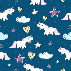 Childish seamless pattern hand drawn space Vector Image